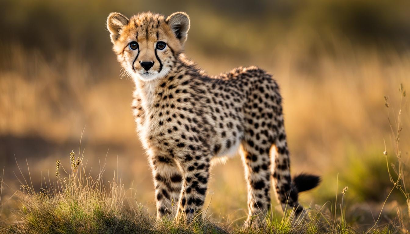 What is the process of cheetah birth and raising cubs?