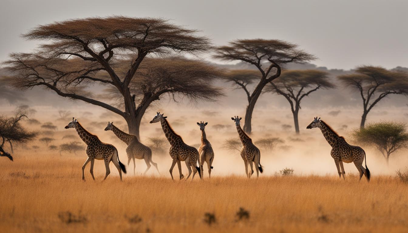 Are there any natural predators of giraffes in the wild?