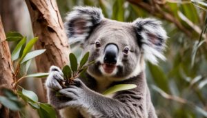 Do koalas eat foods other than eucalyptus leaves?