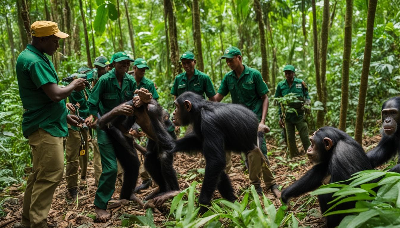 Are there successful cases of chimpanzee conservation?