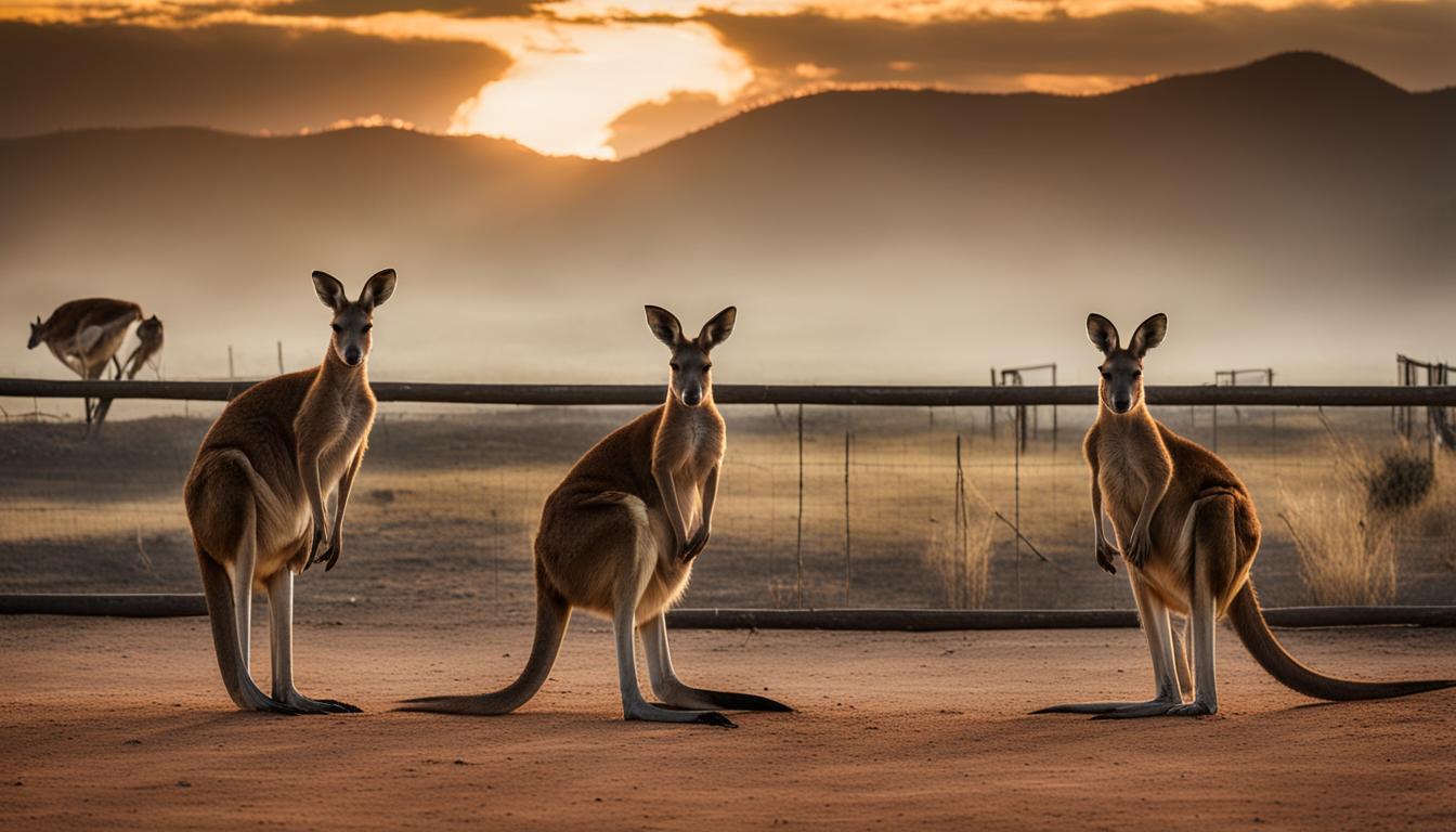 What are the primary threats facing wild kangaroo populations?