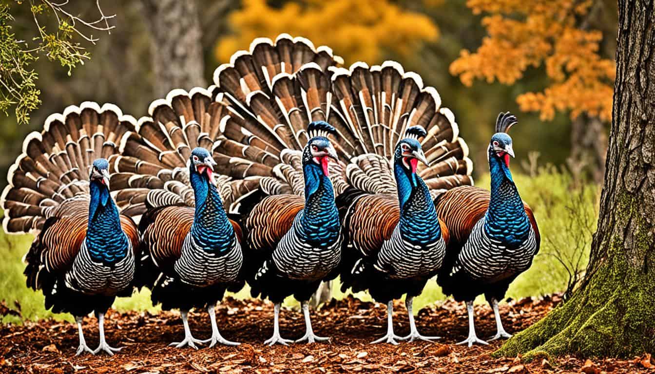 Where can you see wild turkeys in the USA?