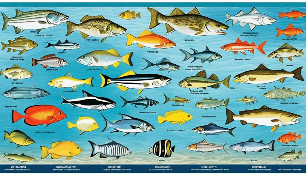 How do you identify different species of fish in the USA?