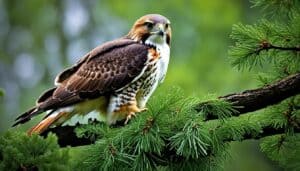 What is the diet of a red-tailed hawk?