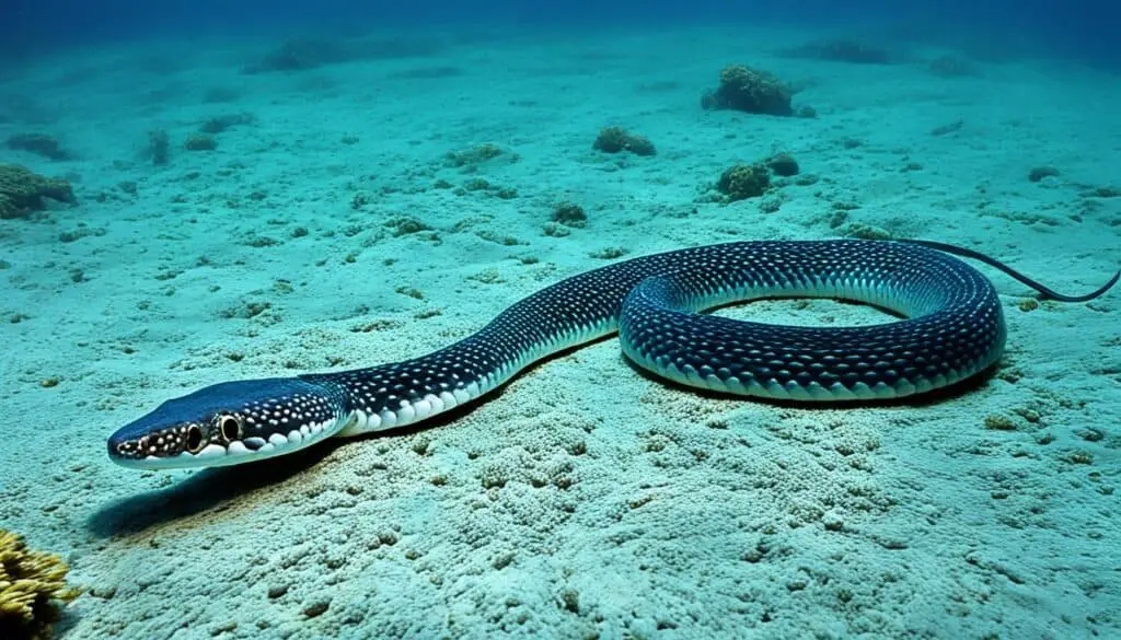 How do sea snakes adapt to their environment?