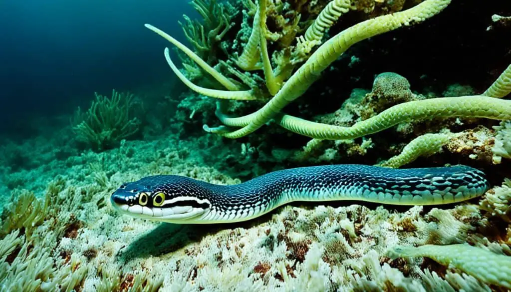 How do sea snakes defend themselves?