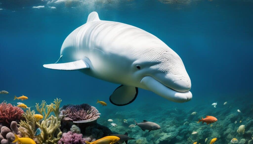 What do beluga whales eat?