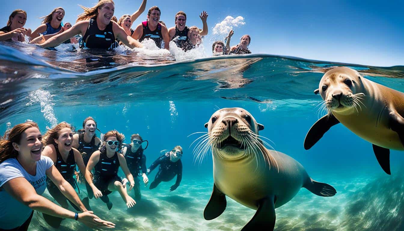 How do sea lions interact with humans?