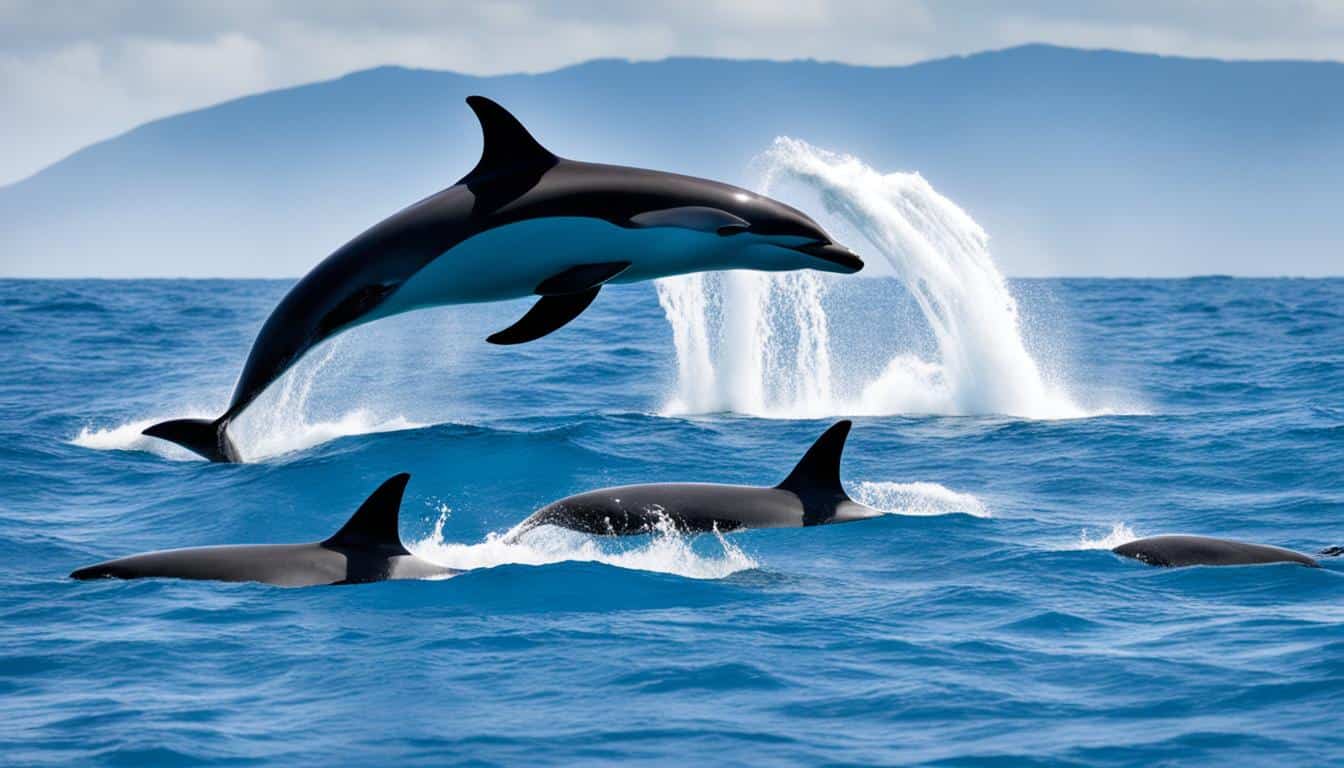 How do porpoises interact with other marine life?