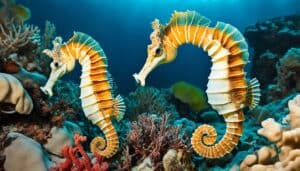 Why do male seahorses carry the eggs?